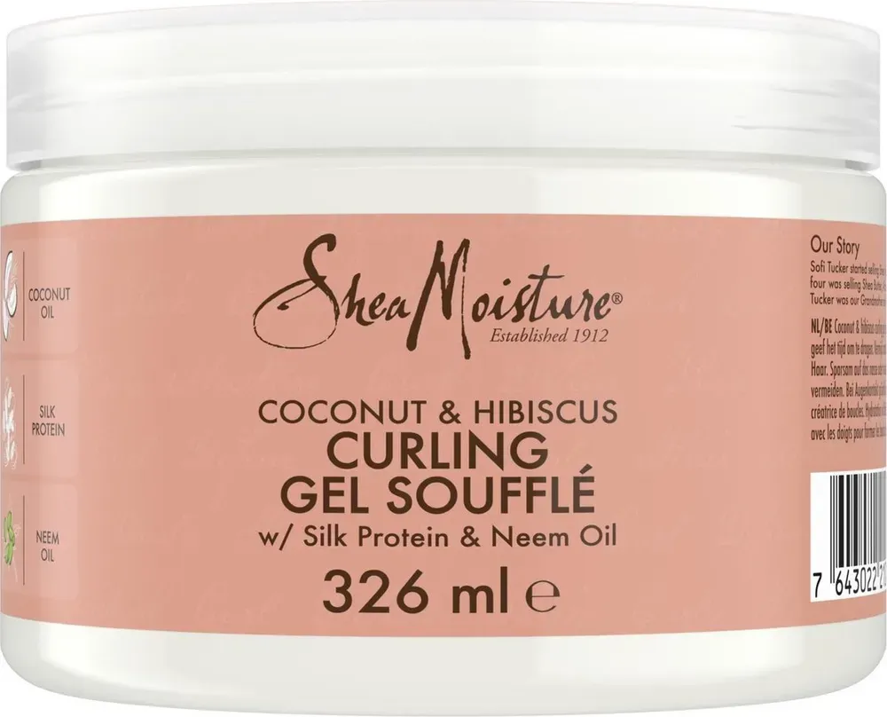 Shea Moisture Coconut & Hibiscus Curling Gel Soufflé (326 ml ...